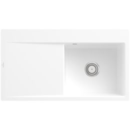 Villeroy & Boch Villeroy & Boch Einbausp&uuml;le Subway Style 50 Flat 1000x510mm Ablgarn. IB re Keram. Stone White cplus, 33511FRW