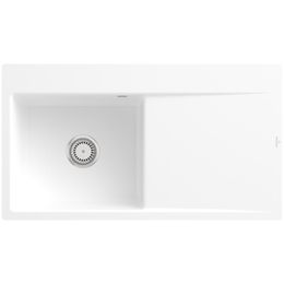 Villeroy & Boch Villeroy & Boch Einbausp&uuml;le Subway Style 50 Flat 1000x510mm Ablgarn. IB li Keram. Stone White cplus, 33521FRW