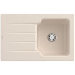Villeroy & Boch Villeroy & Boch Einbausp&uuml;le Architectura 45 860x510mm Ablgarn. aus Keramik Ivory cplus, 334001FU 334001FU