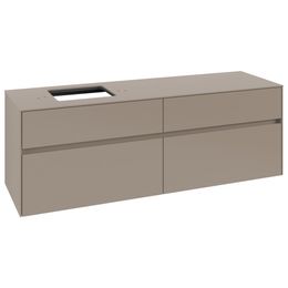 Villeroy & Boch Villeroy & Boch Waschtischunterschrank Collaro C13500 1600x 548x500mm 4 Ausz. Waschbecken li Taupe C13500VM