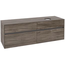 Villeroy & Boch Villeroy & Boch Collaro Waschbeckenunterschrank, 4 Ausz&uuml;ge, 1600 x 548 x 500 mm, Stone Oak C05100RK