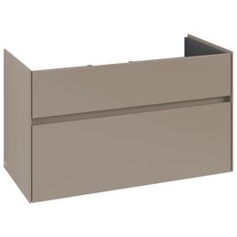 Villeroy & Boch Villeroy & Boch Waschtischunterschrank Collaro 954x546x444mm 2 Ausz. Waschbecken mittig Taupe C01100VM