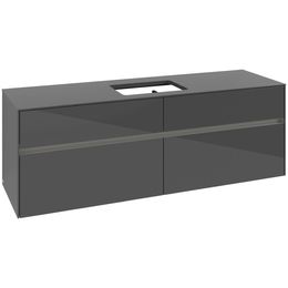 Villeroy & Boch Villeroy & Boch Waschtischunterschrank Collaro C120B0 1600x548x500mm mit Beleuchtung Glossy Grey C120B0FP