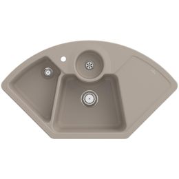 Villeroy & Boch Villeroy & Boch Ecksp&uuml;le Solo Eck 1075x600mm Ablgarn. aus Keramik Almond cplus, 670801AM 670801AM