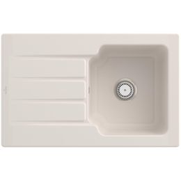 Villeroy & Boch Villeroy & Boch Einbausp&uuml;le Architectura 45 860x510mm Ablgarn. aus Keramik Crema cplus, 334001KR 334001KR