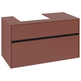 Villeroy & Boch Villeroy & Boch Waschtischunterschrank Collaro C01400 1000x548x500mm 2 Ausz. Waschtisch li Wine Red C01400AH