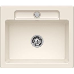 Villeroy & Boch Villeroy & Boch Einbausp&uuml;le Siluet 60 S flat 600x510mm Exc-Garn. aus TitanCeram Crema cplus, 33462FK 33462FKR