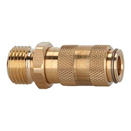 Riegler Schnellverschlusskupplung NW 2,7, Messing blank, M5 AG (243.08/1)