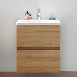 Burgbad Rocio Schrank mit Waschtisch, 2 Ausz&uuml;ge, KBCJ060PN629+WYCX058F6227,