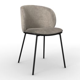Stuhl Malea Greige Chenille Gepolstert