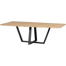 Esstisch Tablo Naturfarben/Schwarz L: 240cm