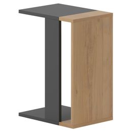 Beistelltisch Zetti ca. 30x57x40 cm Eiche/Anthr.