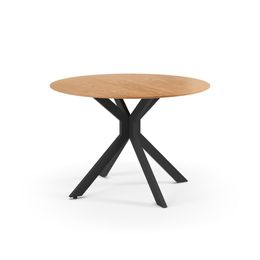 KLAPPTISCH runder mit Metallbeinen 110/110/75 cm