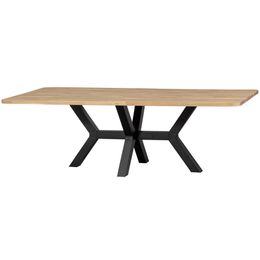 Esstisch Tablo Naturfarben/Schwarz L: 240cm
