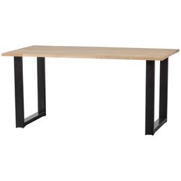 Esstisch Tablo Naturfarben/Schwarz L: 160cm
