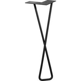 Wagner M&ouml;belbein 'Hairpin Twist ST 8340' Stahl schwarz 400 mm