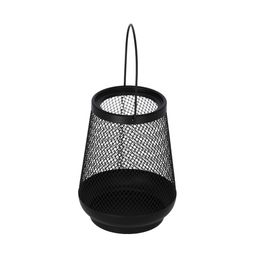 Laterne Metall schwarz 19,5 cm