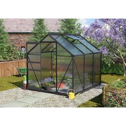 Vitavia Gew&auml;chshaus 'Calypso 4400' 195 x 228 cm mit 4 mm Hohlkammerplatten schwarz