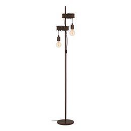 Eglo Stehleuchte 'Townshend 4' E27 braun antik 25 x 169 cm