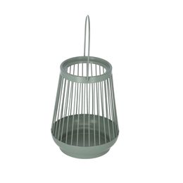 Laterne Metall mintgr&uuml;n 19 cm