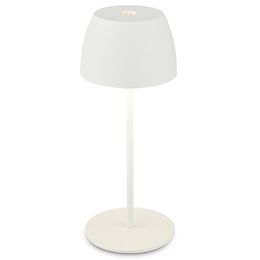 Brilo Akku-LED-Tischleuchte 'Serina Mini' 20 cm 2700K 2,5W 150lm dimmbar wei&szlig; matt