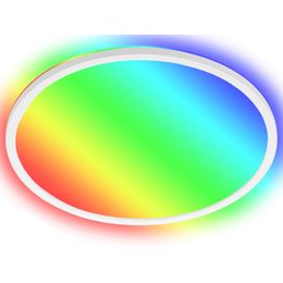 Brilo LED-Deckenleuchte 'Slim' &Oslash; 29,3 cm RGB-W 15W 1850 lm 4000 K