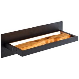 Brilliant LED-Wandleuchte 'Chaumont' holzfarben/schwarz 35 x 15 cm