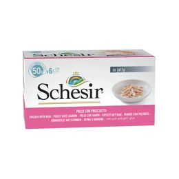 Schesir Katzenfutter H&uuml;hnerfilet Schinken Multipack 6 x 50 g
