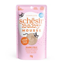 Schesir Katzenfutter Kitten Mousse Lachs Huhn 70 g