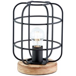 Brilliant Tischleuchte 'Gwen' holzoptik/schwarz &Oslash; 20 cm