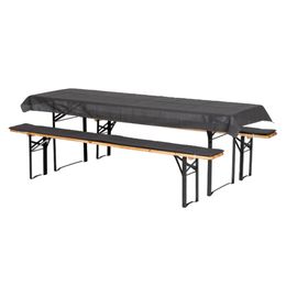 Beo Auflagen f&uuml;r Bierzeltgarnitur anthrazit 3-teilig