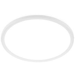 Brilo LED-Deckenleuchte &Oslash; 29,3 cm 18 W 4000K 2400 lm flach rund wei&szlig;