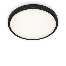 Brilo LED-Wand- und Deckenleuchte 'Manny' schwarz &Oslash; 29 x 7 cm