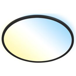 Brilo LED-Panelleuchte 'Slim' &Oslash; 42 x 2,9 cm dimmbar 22W 3000 lm schwarz