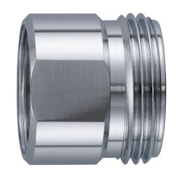 &Uuml;bergangsadapter Messing verchromt M22 3/4"
