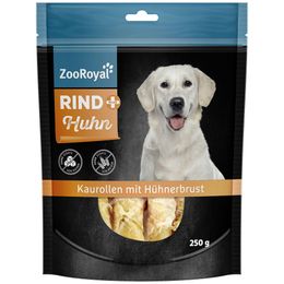 ZooRoyal Hundenassfutter 'Rind+ Kaurollen H&uuml;hnerbrust' 250 g