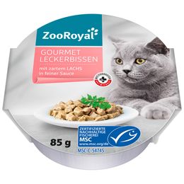 ZooRoyal Katzennassfutter 'Gourmet Leckerbissen Lachs in Sauce' 85 g
