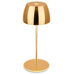 Brilo Akku-LED-Tischleuchte 'Serina Mini' 20 cm 2700K 2,5W 150lm dimmbar goldfarbig