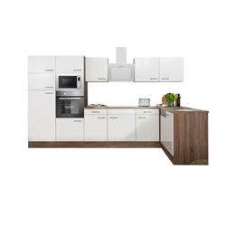 respekta Winkelk&uuml;che mit E-Ger&auml;ten 'Oliver' wei&szlig;/eichefarben 340 cm