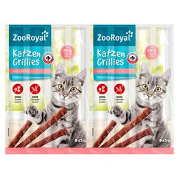 ZooRoyal Katzensnack 'Katzen-Grillies mit Lachs' 8 x 5 g
