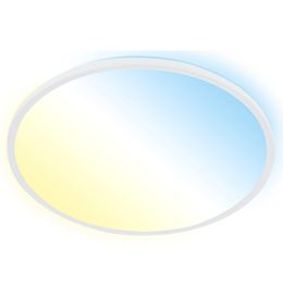Brilo LED-Panelleuchte 'Slim' &Oslash; 42 x 2,9 cm dimmbar 22W 3000 lm wei&szlig;