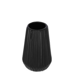 Deko-Vase Riffle schwarz 8 x 13,5 cm