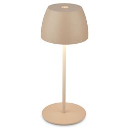 Brilo Akku-LED-Tischleuchte 'Serina Mini' 20 cm 2700K 2,5W 150lm dimmbar beige