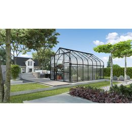 Vitavia Gew&auml;chshaus 'Diana 1500' 254 x 441 cm mit 4 mm Hohlkammerplatten schwarz
