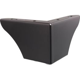 Wagner M&ouml;belbein 'Sofa Wing ST 0452' Stahl schwarz 76 mm