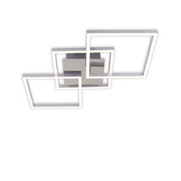 Brilo LED-Deckenleuchte 'Frame' chrom-/aluminiumfarben, 2600 lm, 36,8 x 76,3 cm
