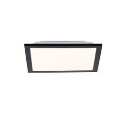 Just Light LED-Deckenleuchte 'Flat' schwarz 29,5 x 5,8 cm 485 lm