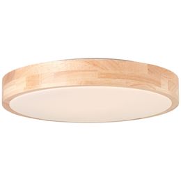 Brilliant LED-Deckenleuchte 'Moreen' holzfarben &Oslash; 34 cm