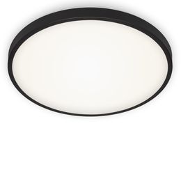 Brilo LED-Wand- und Deckenleuchte 'Manny' schwarz &Oslash; 38,5 x 7 cm