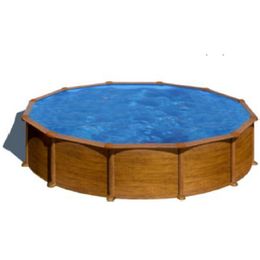 GRE Stahlwandpool-Set 'Mauritus' &Oslash; 550 x 132 cm mit Sicherheitsleiter und Sandfilteranlage